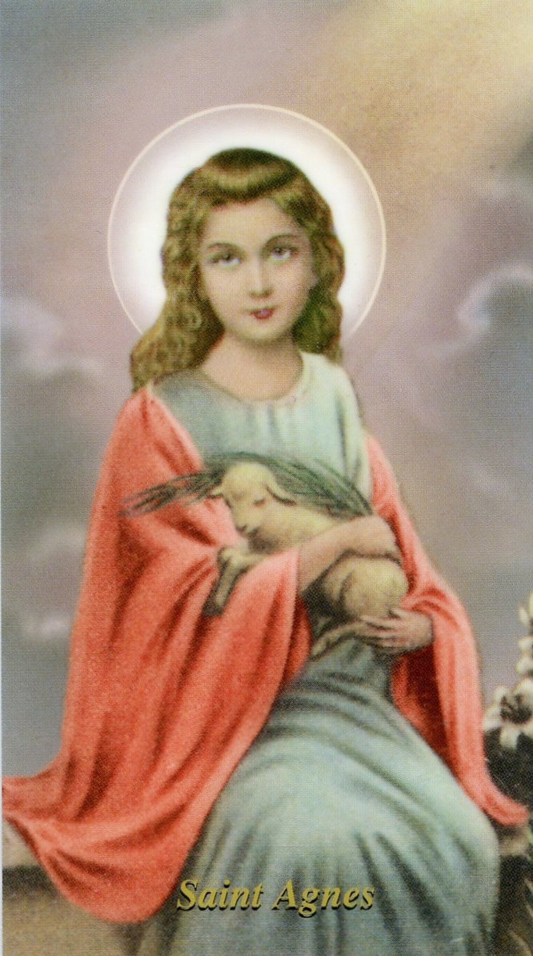 ST. AGNES - Holy Card - Prayer Card -pack of 25 - Etsy