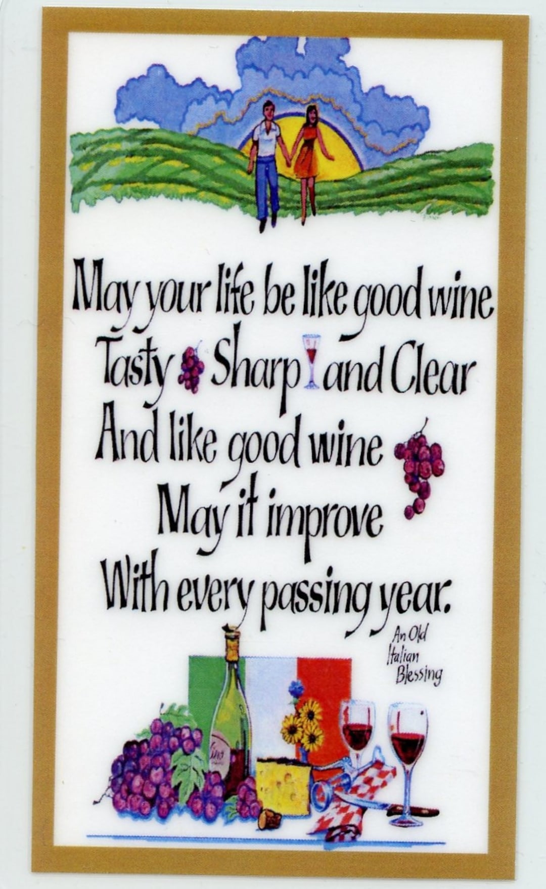 An Old Italian Blessing Prayer U - Holy Card - Prayer Card -pack of 25 ...