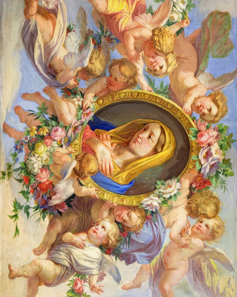 MARY Sh2 Catholic Picture Print - Etsy