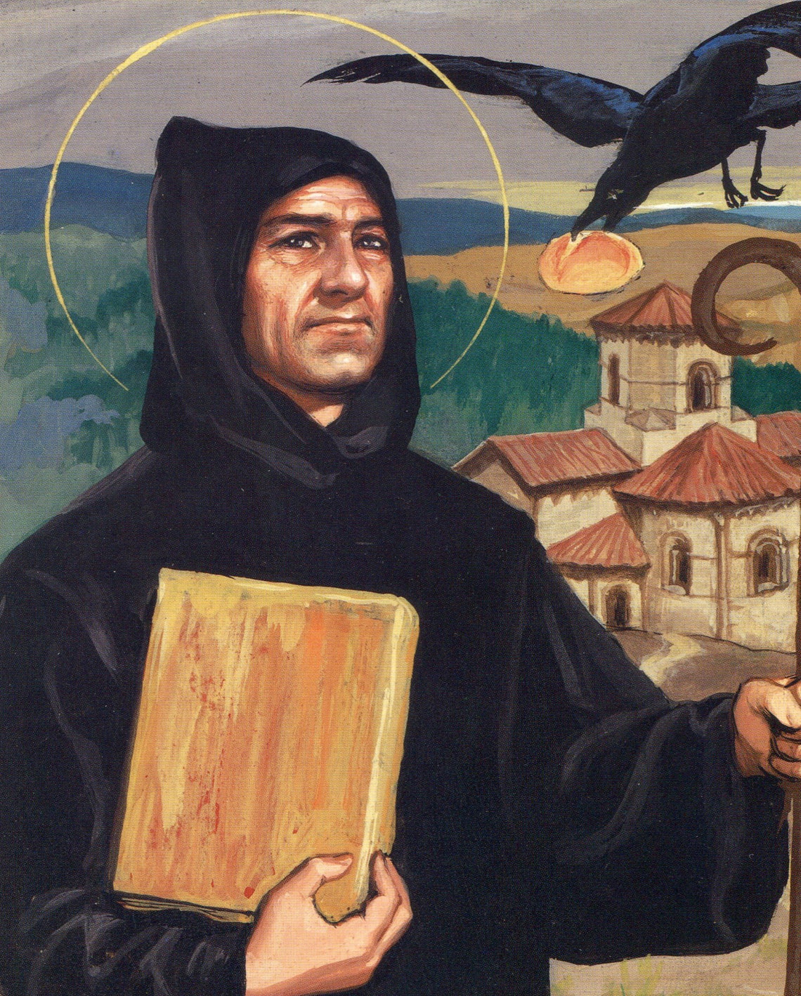 St Benedict N Catholic Picture Print - Etsy