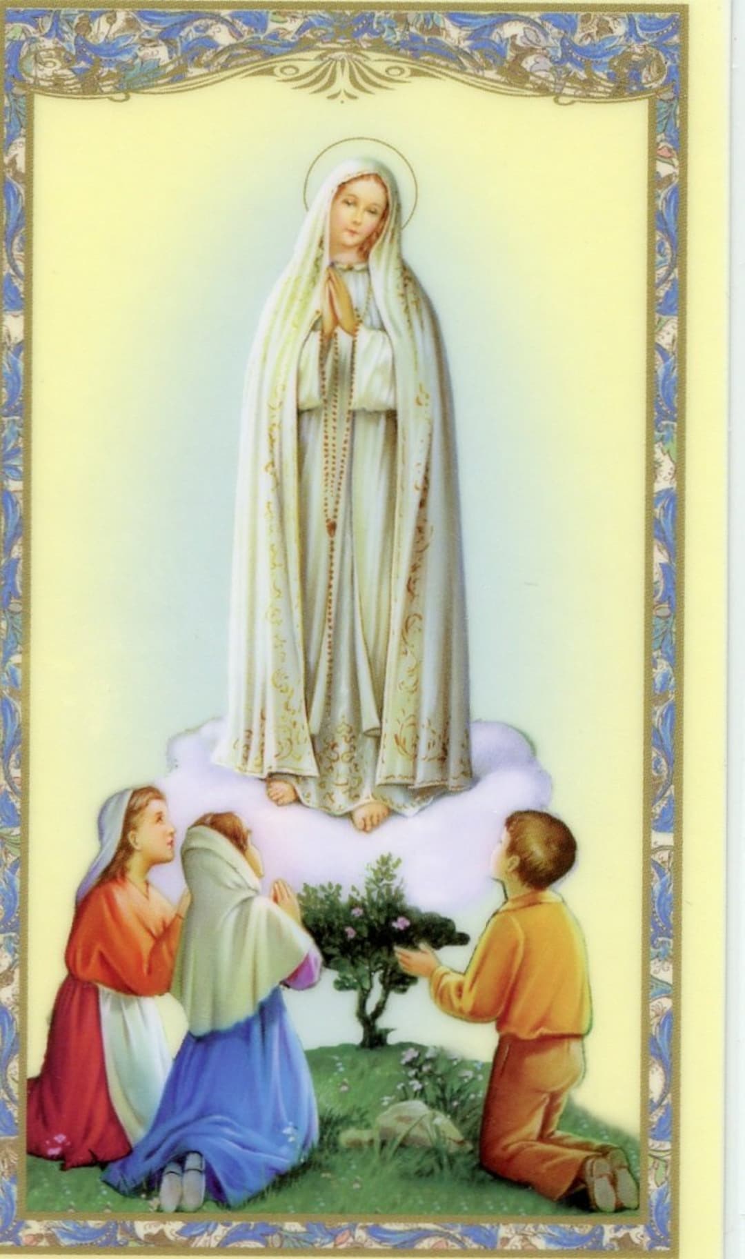 Our Lady of Fatima 1- Holy Card - Prayer Card -pack of 25 - Etsy