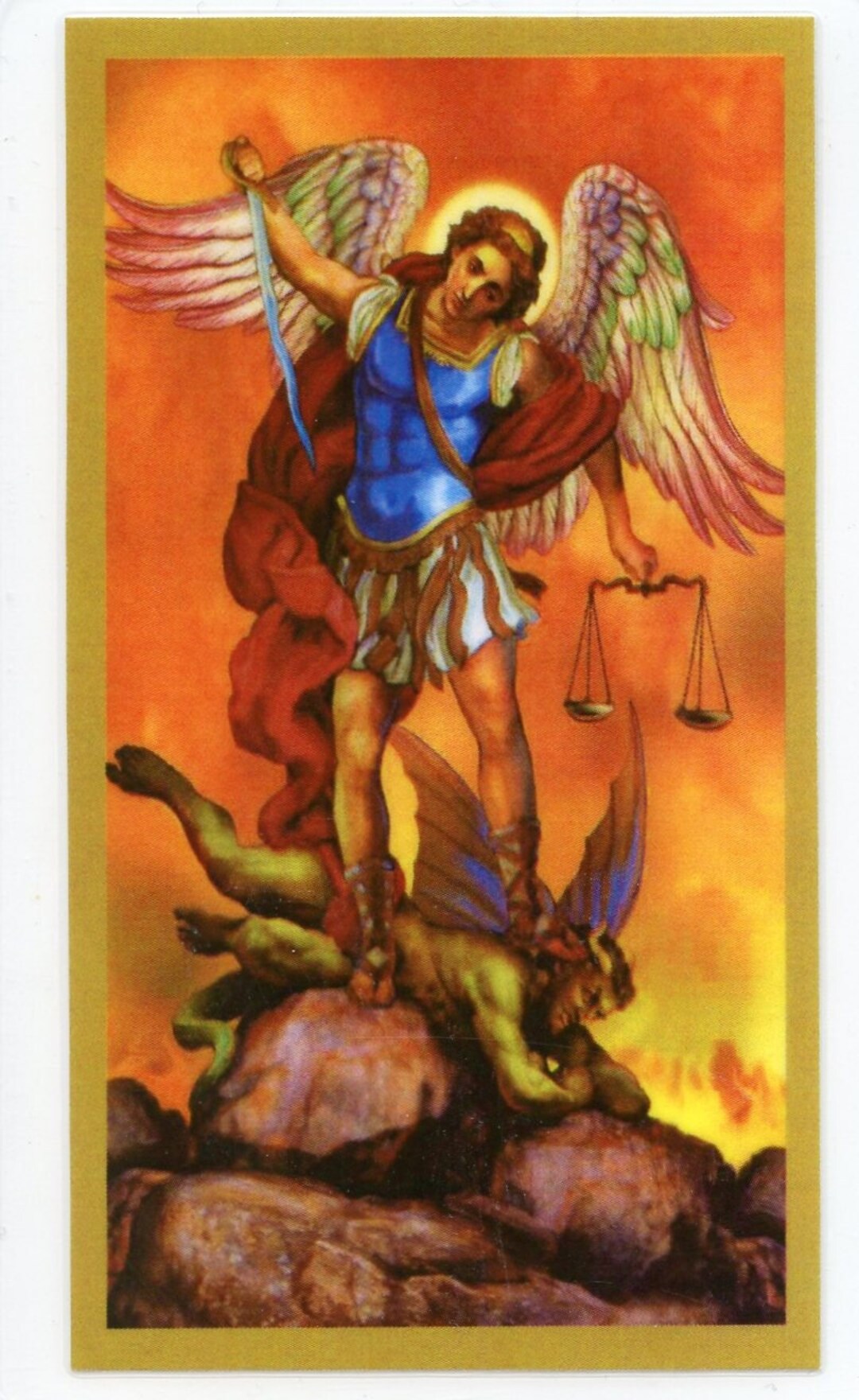 Prayer to Saint Michael for Police Officers U - Holy Card - Prayer Card ...