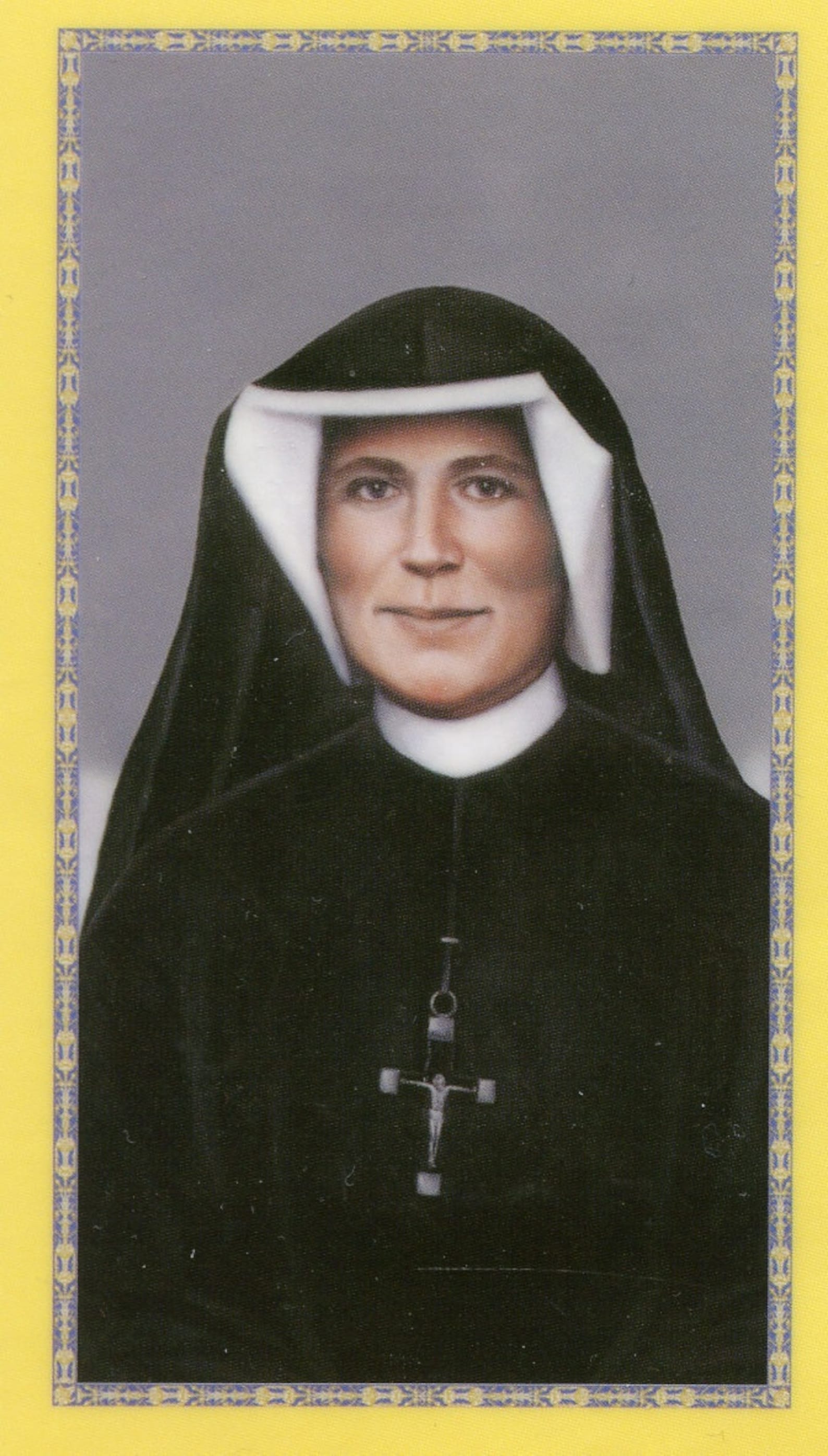 ST. FAUSTINA Relic Holy Card Blessed by Pope Francis - Etsy