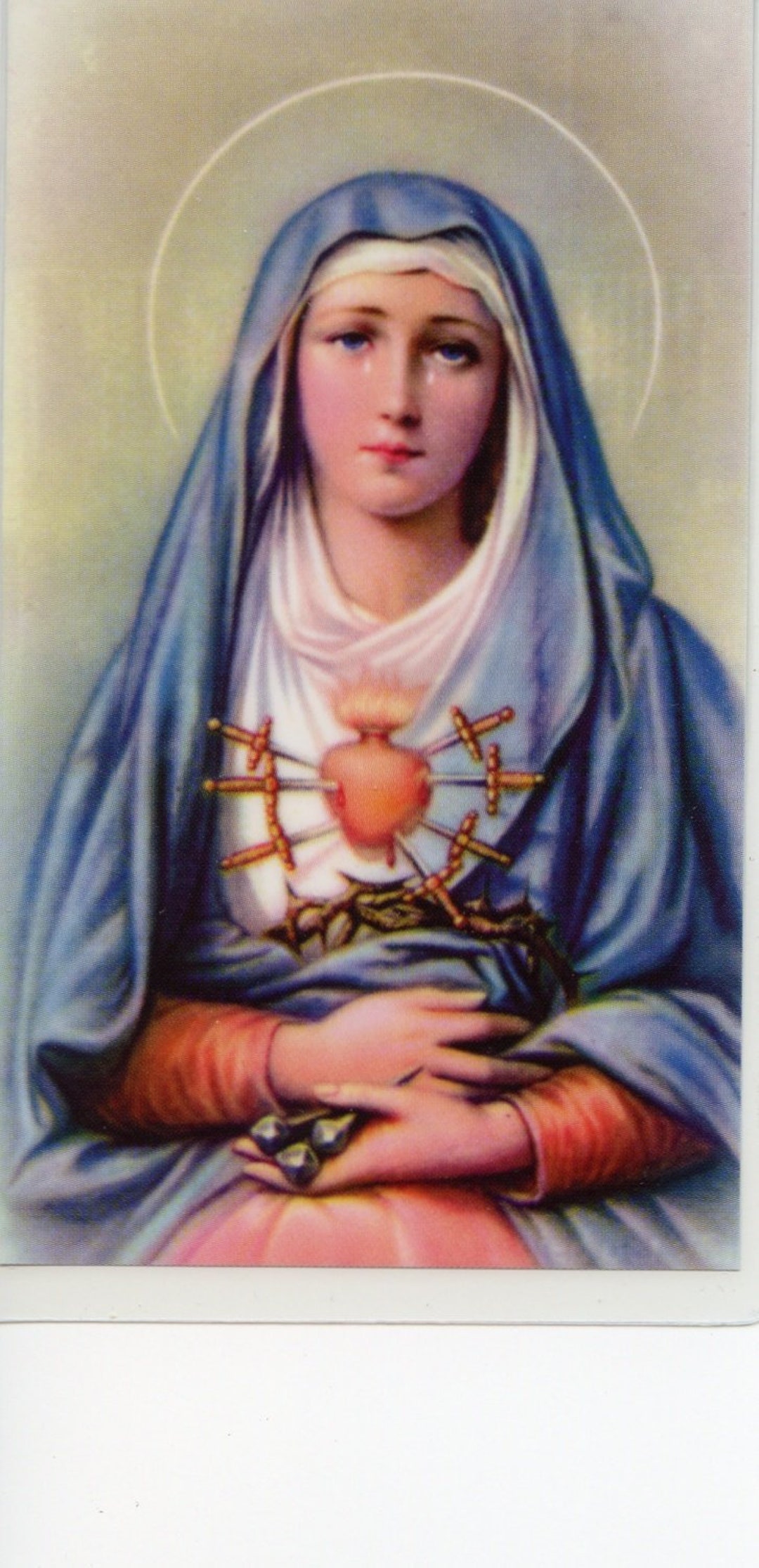 Seven Sorrows of Mary - Holy Card - Prayer Card -pack of 25 - Etsy