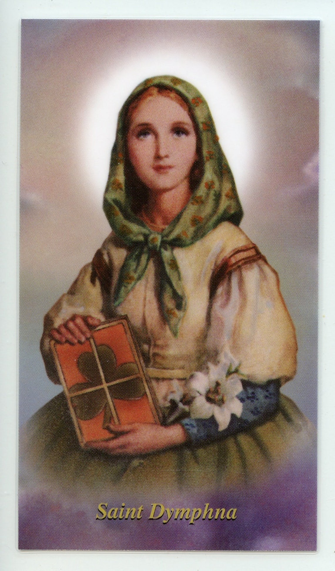 ST. DYMPHNA Holy Card Prayer Card pack of 25 - Etsy
