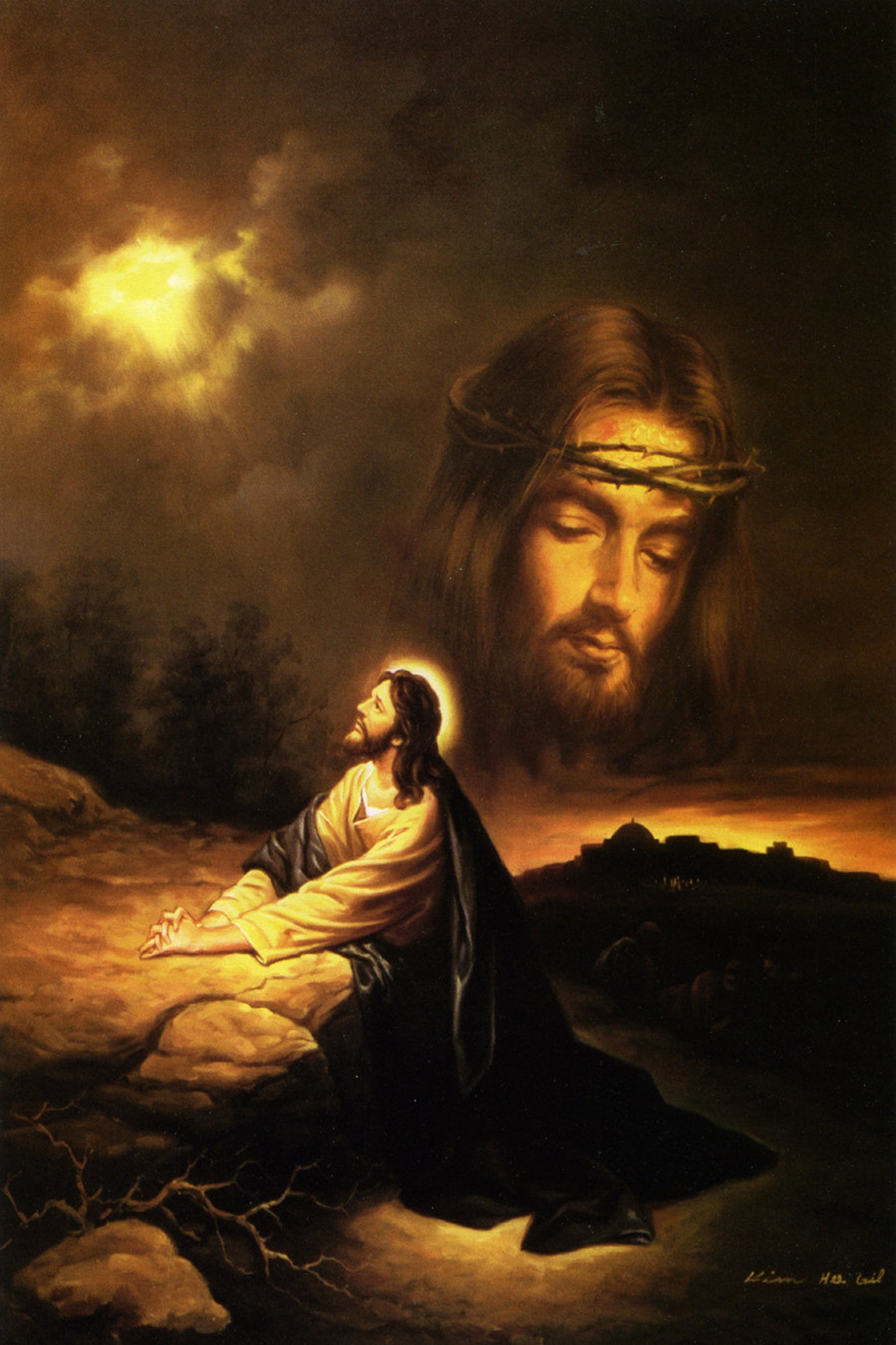 Christ Suffering Catholic Picture Print - Etsy