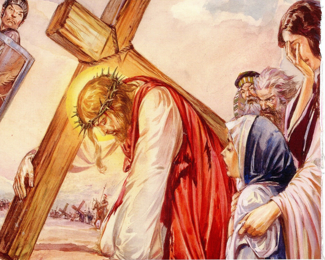 Road to Calvary P Catholic Picture Print - Etsy