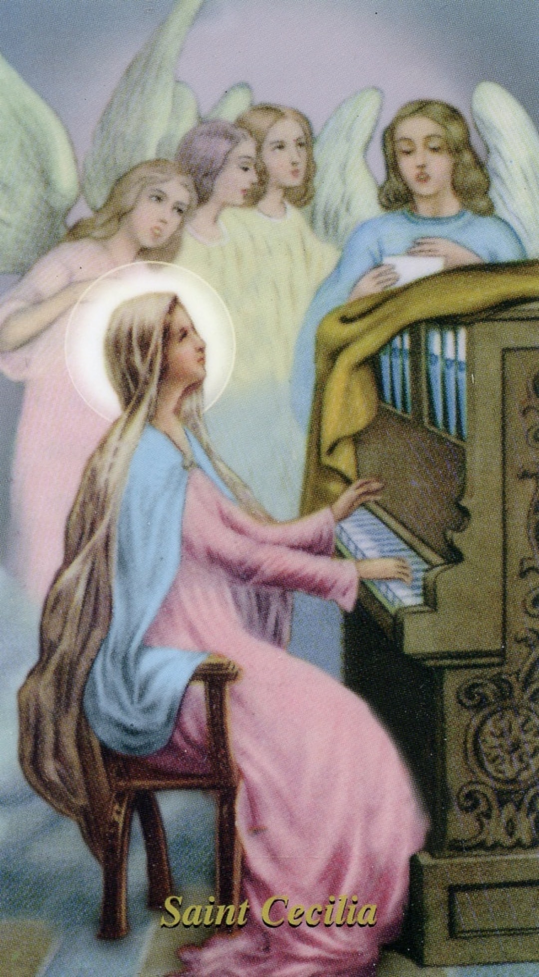 ST. CECILIA 1 - Holy Card - Prayer Card -pack of 25 - Etsy