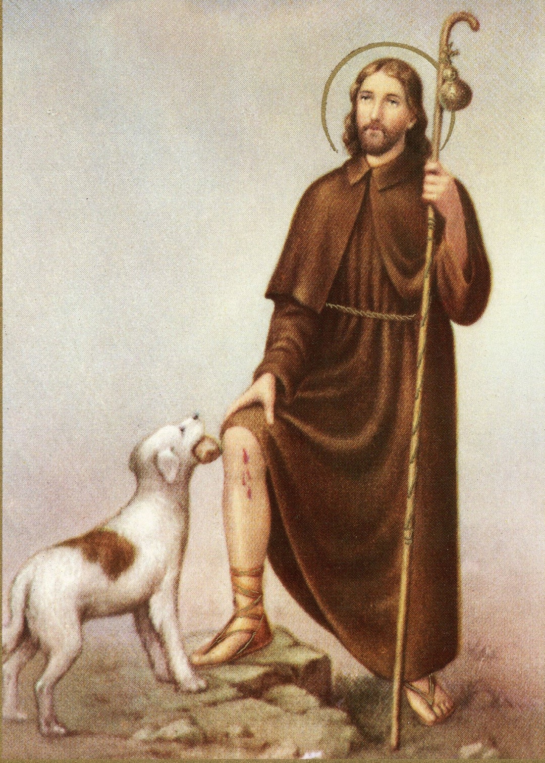 ST. ROQUE Catholic Picture Print - Etsy