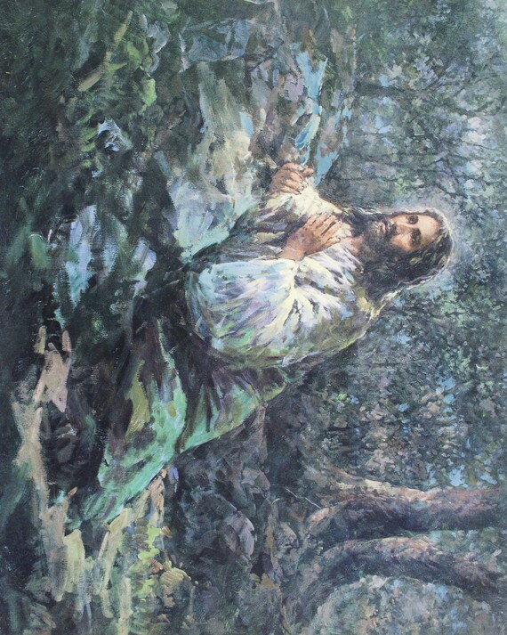 AGONY IN GARDEN Sh Catholic Picture Print - Etsy