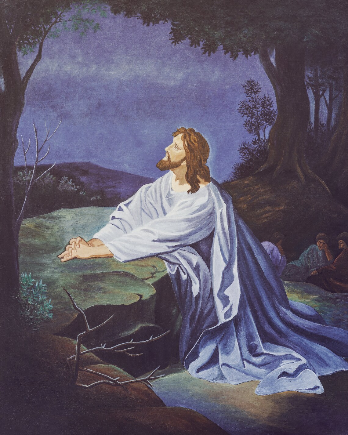 AGONY IN GARDEN Sh5 Catholic Picture Print - Etsy