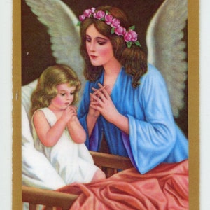Prayer to Your Guardian Angel (7) U - Holy Card - Prayer Card -pack of ...