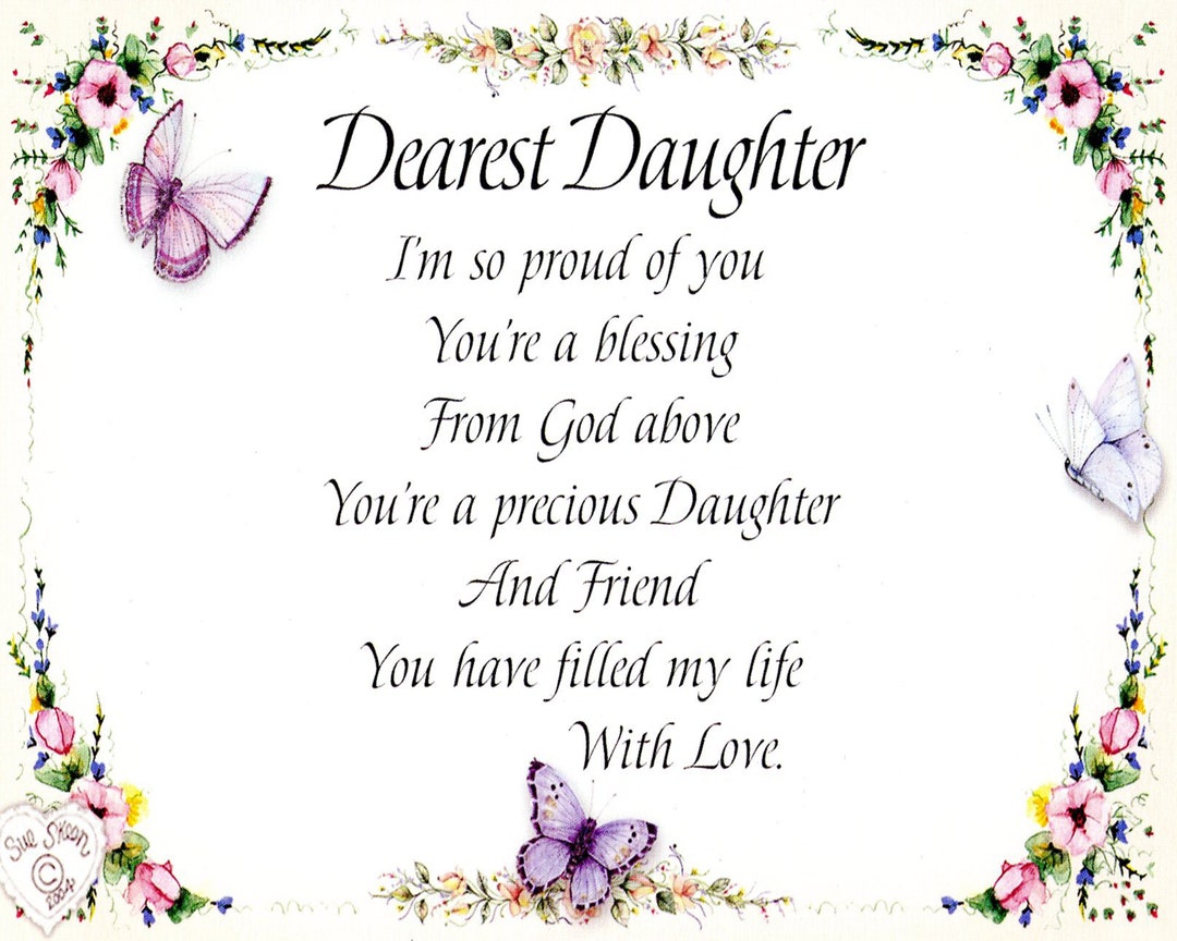DEAREST DAUGHTER Catholic Picture Print - Etsy