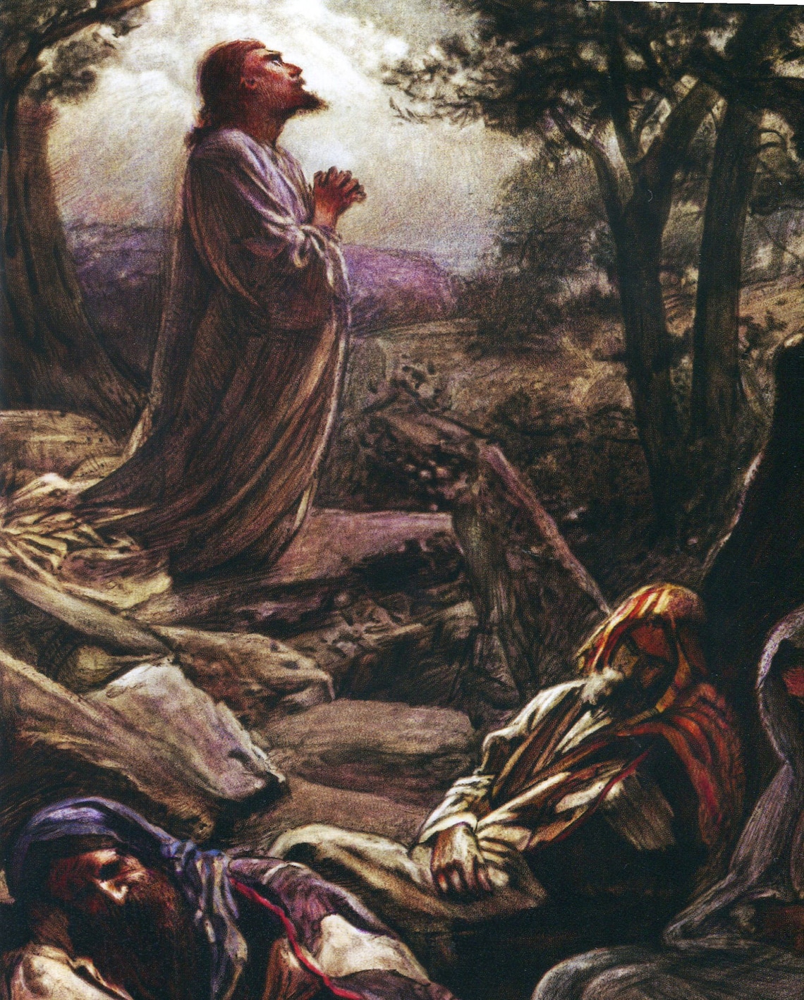 The Agony In The Garden C Catholic Picture Print Etsy