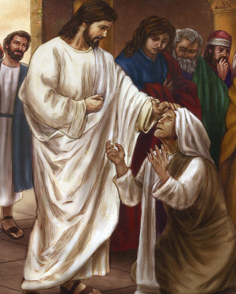 Jesus Heals Blind Man N Catholic Picture Print - Etsy
