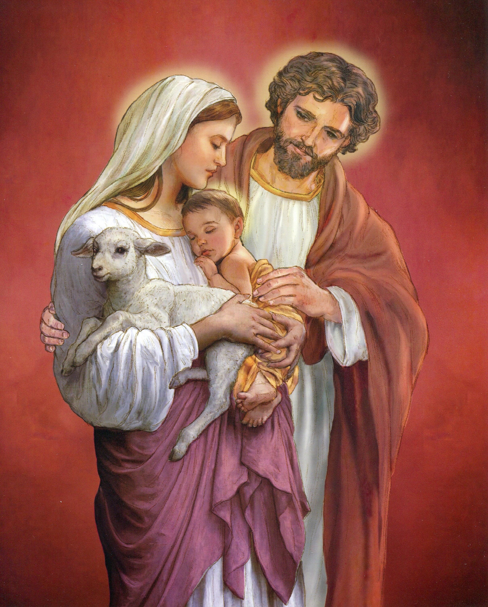 Holy Family 3T Catholic Picture Print - Etsy