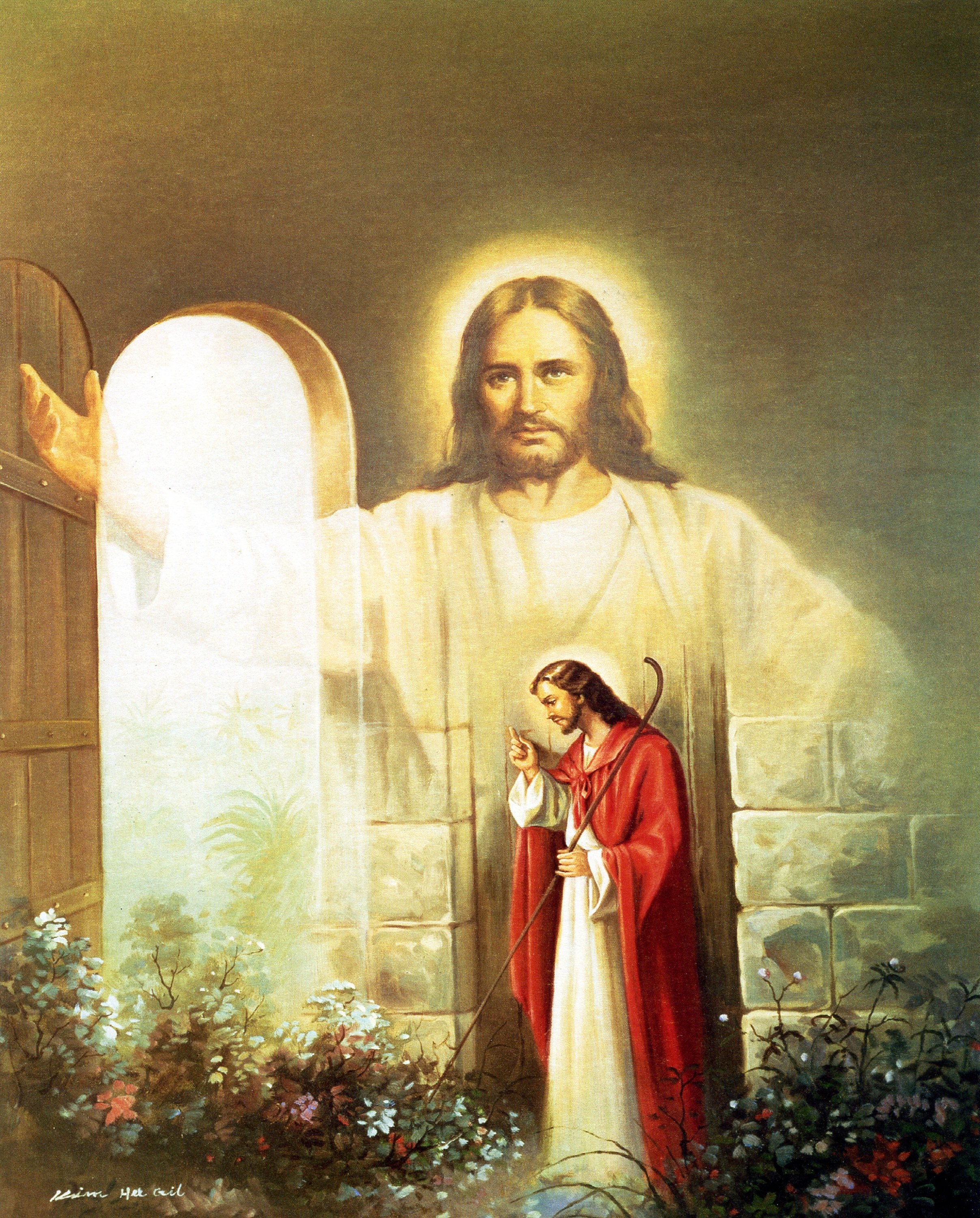 Jesus Knocking Catholic Picture Print - Etsy