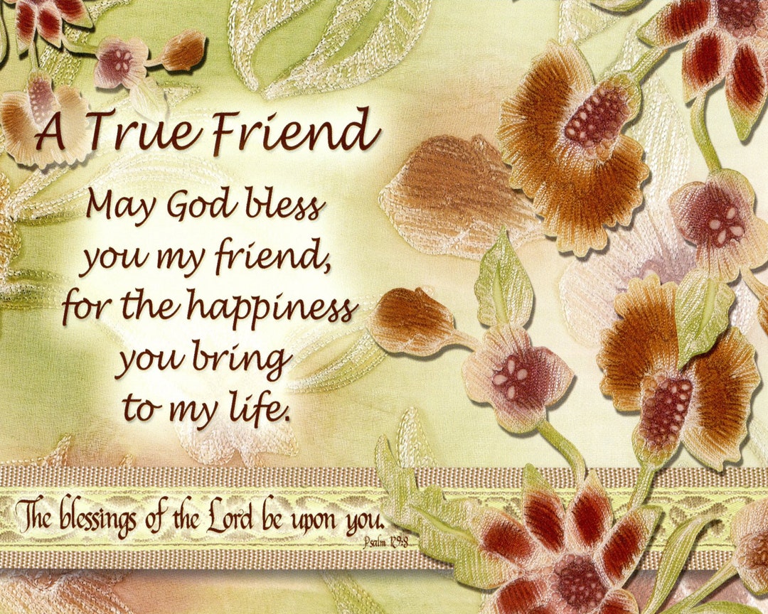 A TRUE FRIEND Catholic Picture Print - Etsy