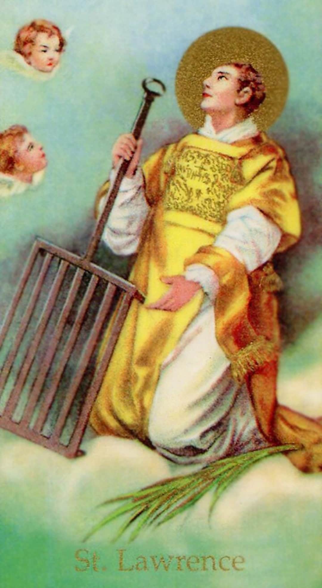 Prayer to St. Lawrence A - Holy Card - Prayer Card -pack of 25 - Etsy