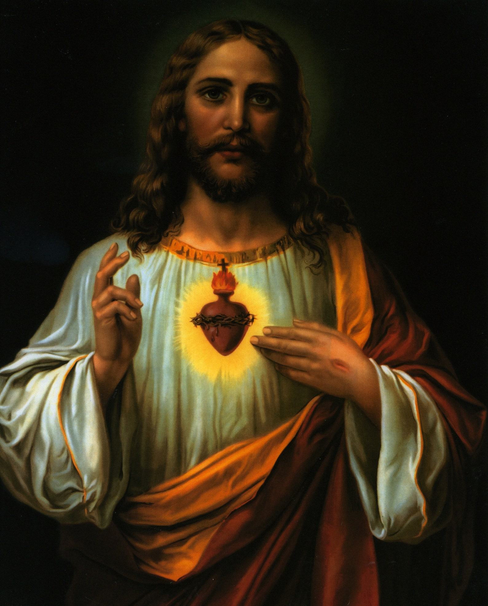 SACRED HEART 4 Catholic Picture Print - Etsy