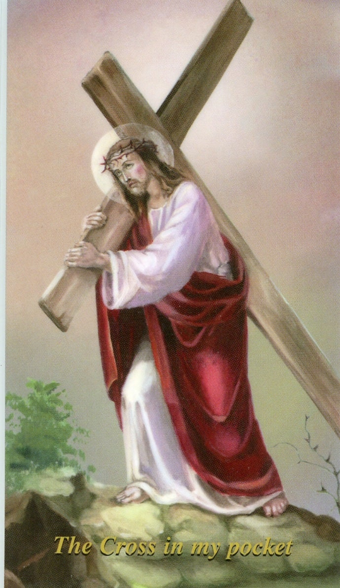 Cross in My Pocket Holy Card Prayer Card pack of 25 - Etsy