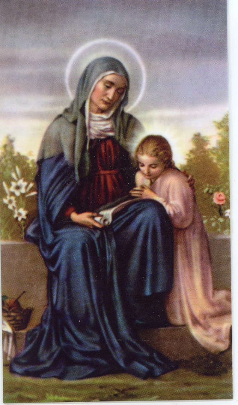 ST. ANN 3 prayer to Obtain Favors Holy Card Prayer Card pack of 25 - Etsy