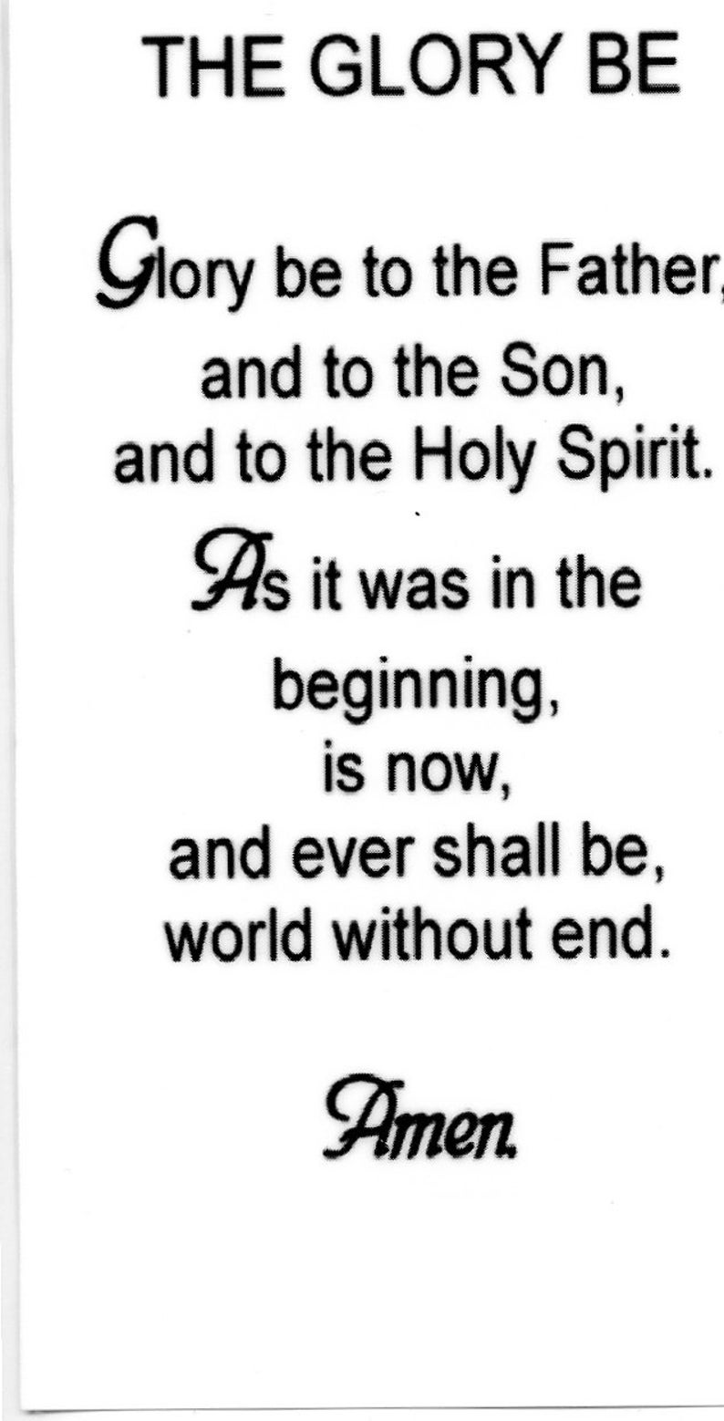THE GLORY BE - Holy Card - Prayer Card -pack of 25 - Etsy