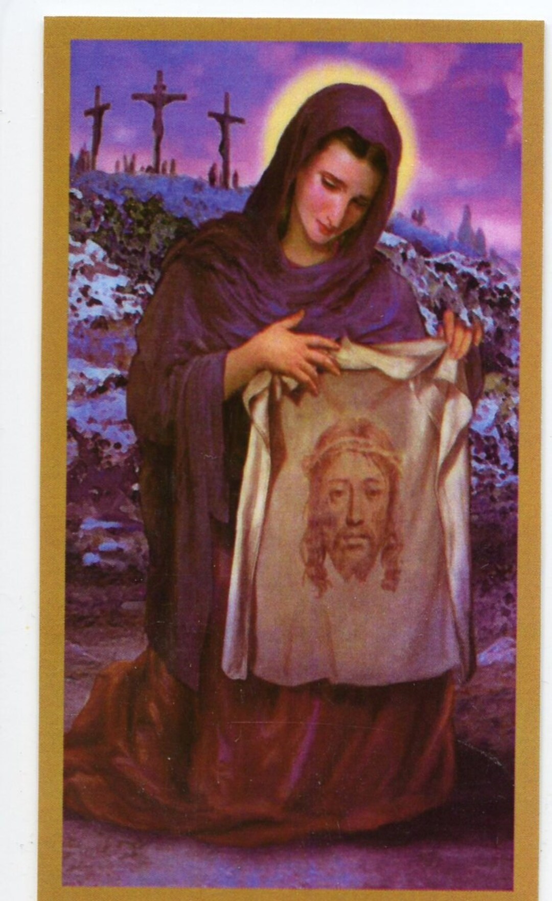 Prayer to Saint Veronica for Photographers U - Holy Card - Prayer Card ...
