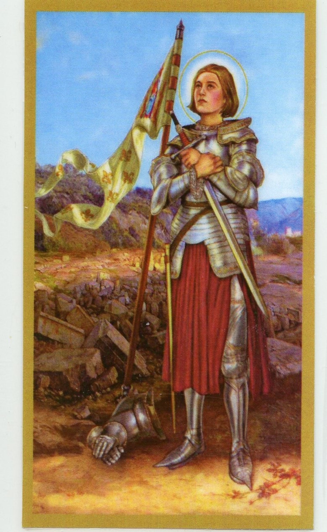 Prayer to Saint Joan of Arc U - Holy Card - Prayer Card -pack of 25 - Etsy