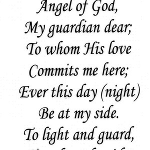 Guardian Angel Funeral Memorial Laminated Prayer Cards - Pack of 60 - Etsy