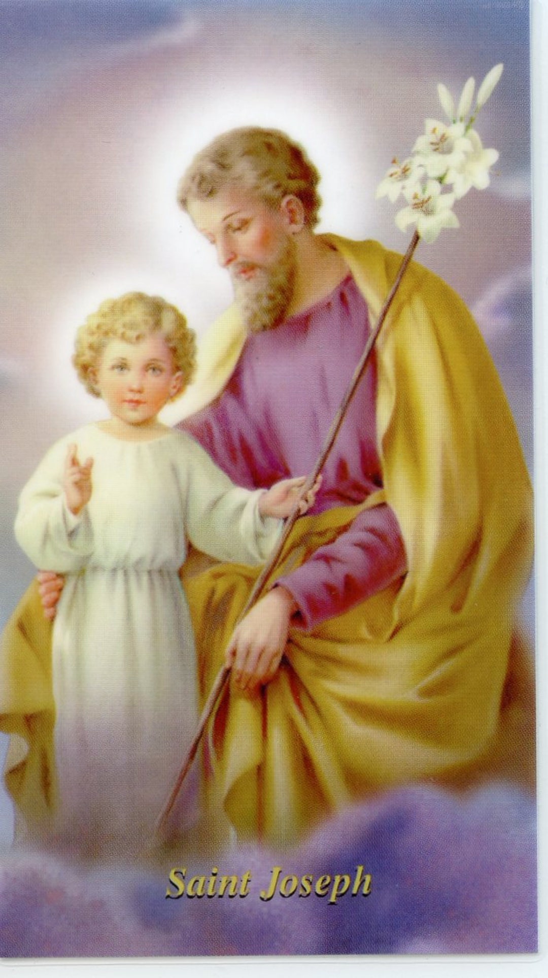 ST. JOSEPH - Holy Card - Prayer Card -pack of 25 - Etsy