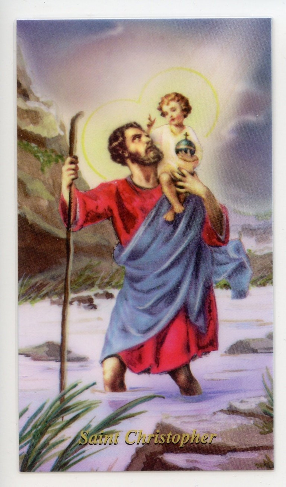 ST. CHRISTOPHER 1 Holy Card Prayer Card pack of 25 - Etsy