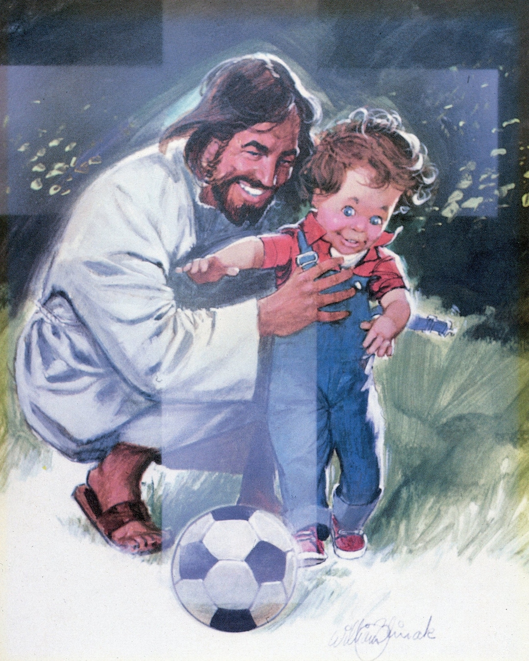 JESUS SOCCER Catholic Picture Print - Etsy
