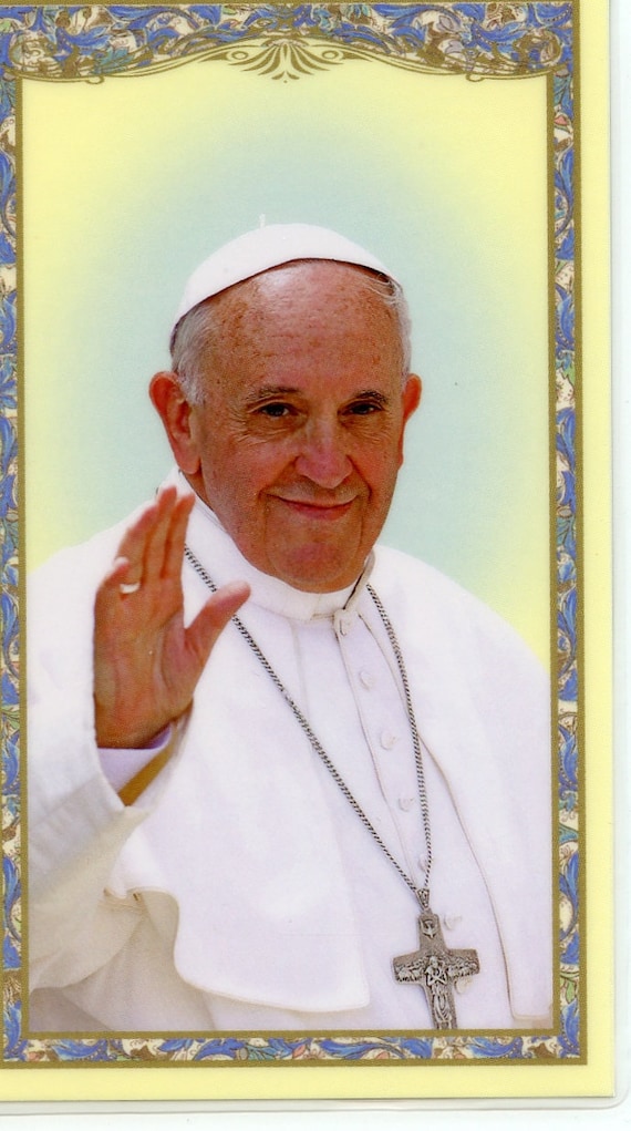POPE FRANCIS 3 Holy card Prayer card Pack of 25 | Etsy