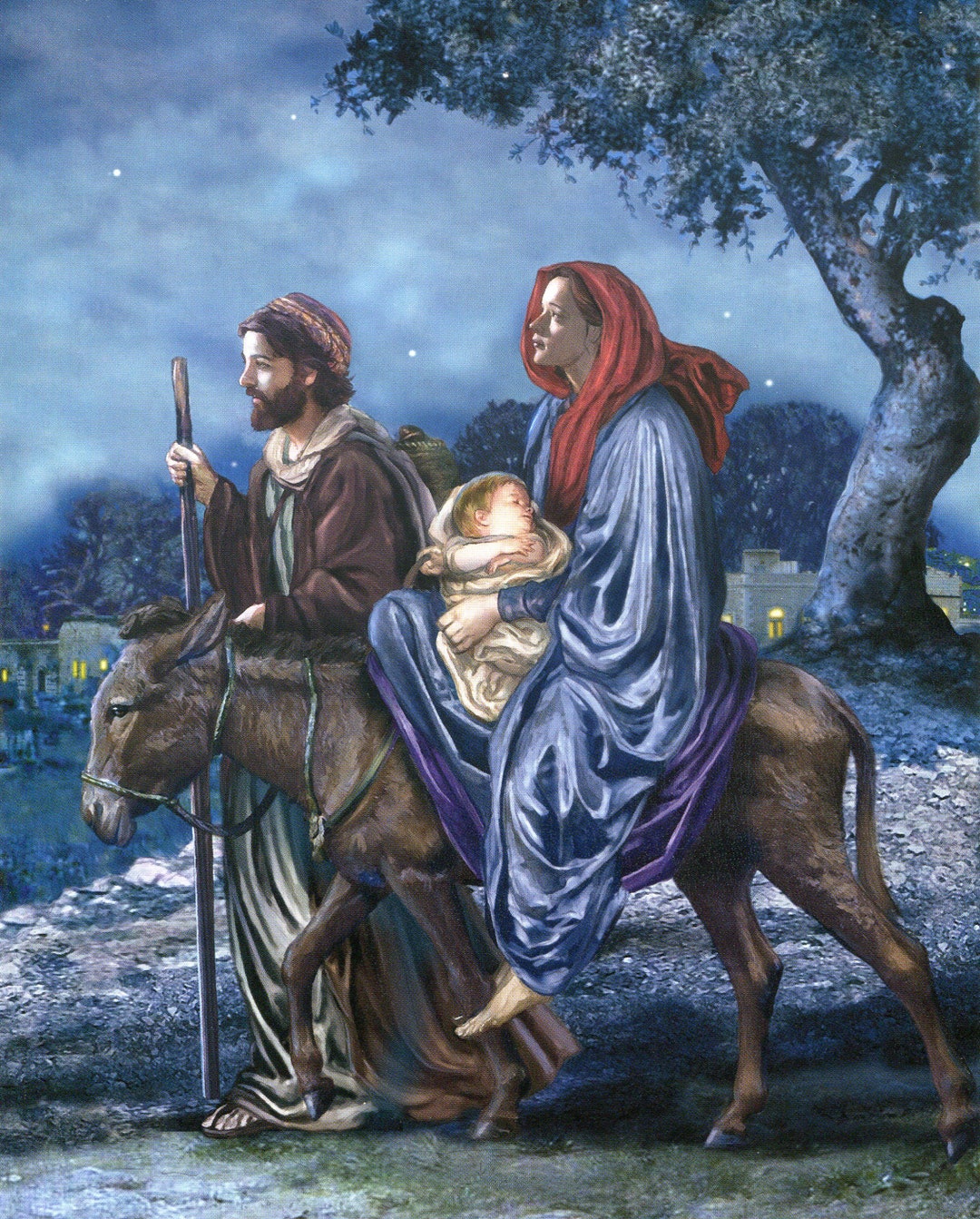 Flight Into Egypt 3T Catholic Picture Print - Etsy