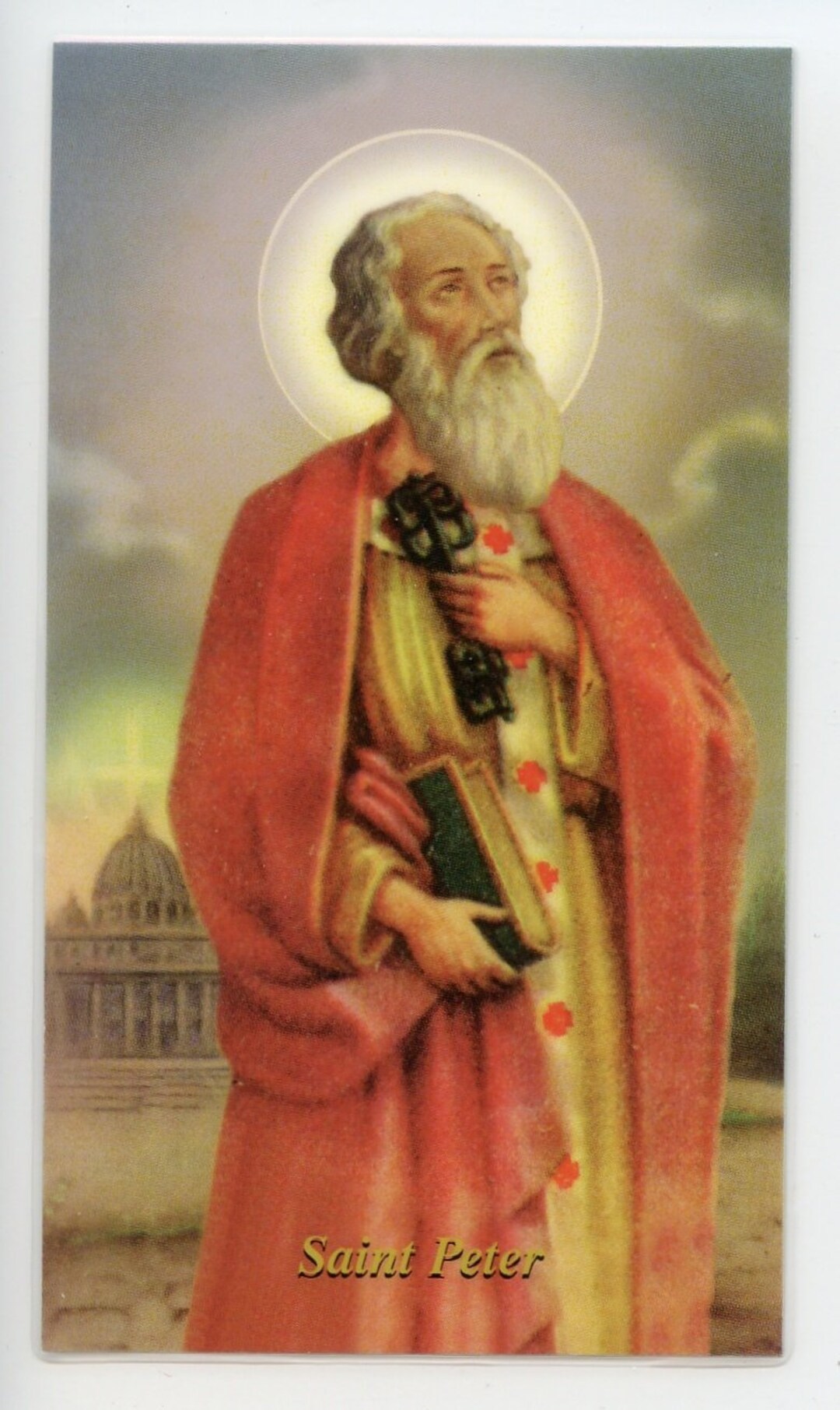 ST. PETER - Relic Holy Card - Blessed by Pope Francis - Etsy