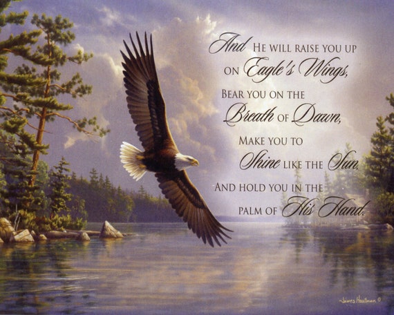EAGLES WINGS Catholic Picture Print - Etsy