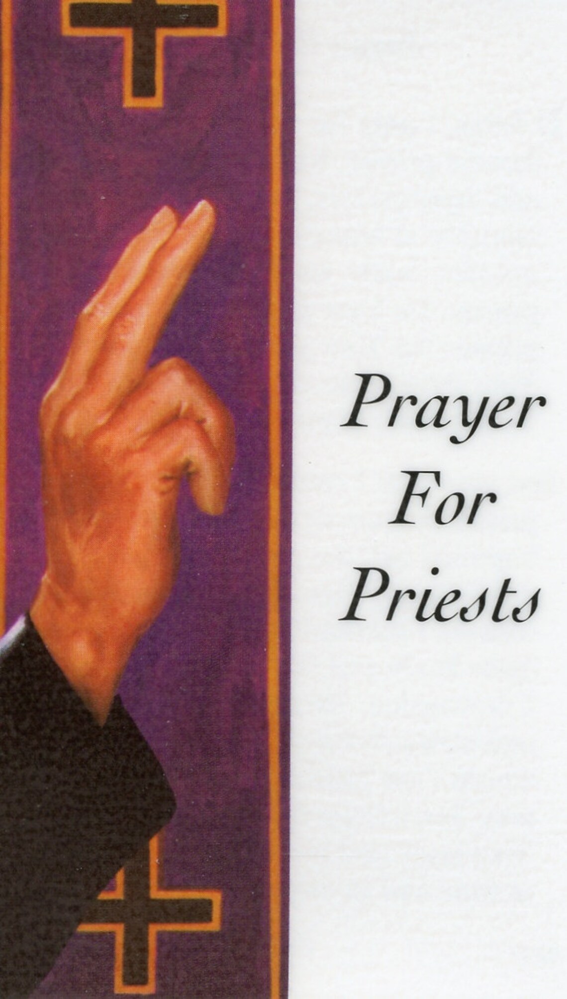 PRAYER FOR PRIESTS 1 Holy Card Prayer Card pack of 25 | Etsy