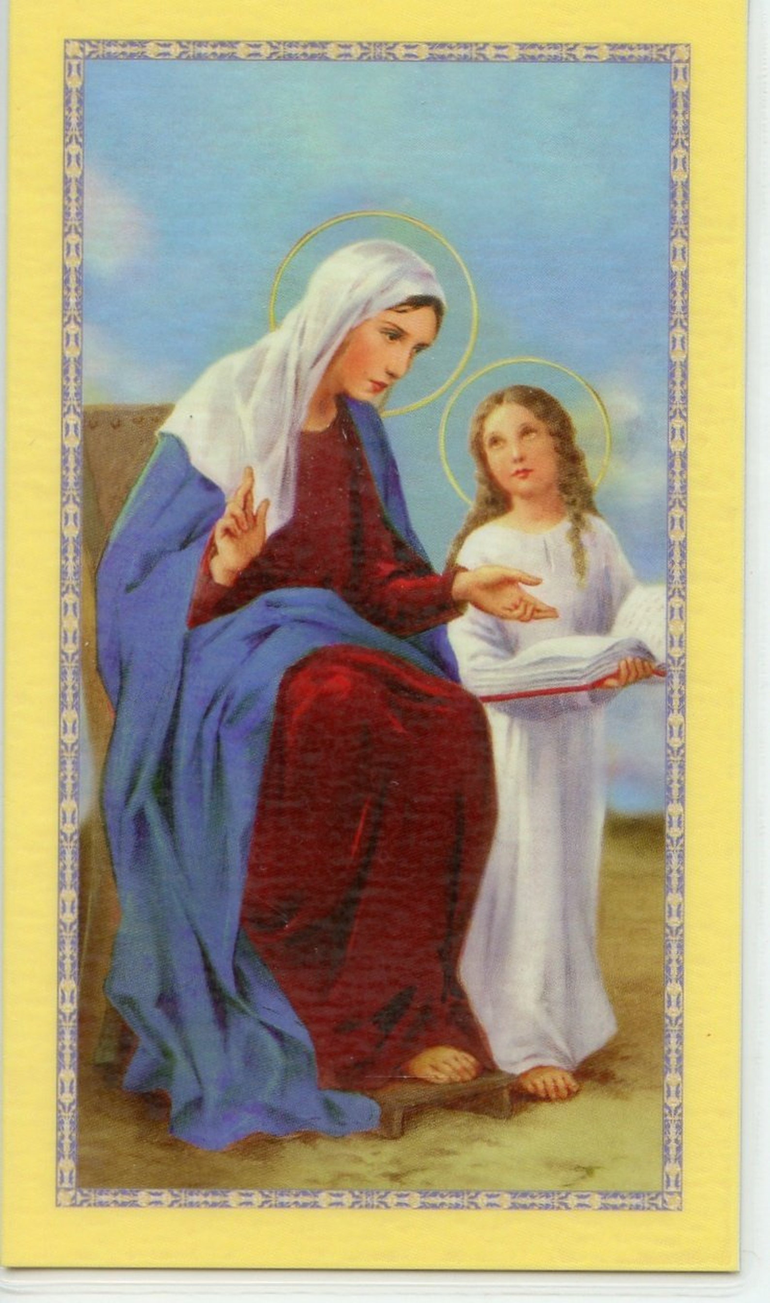 ST. ANN 2 Holy Card Prayer Card pack of 25 - Etsy