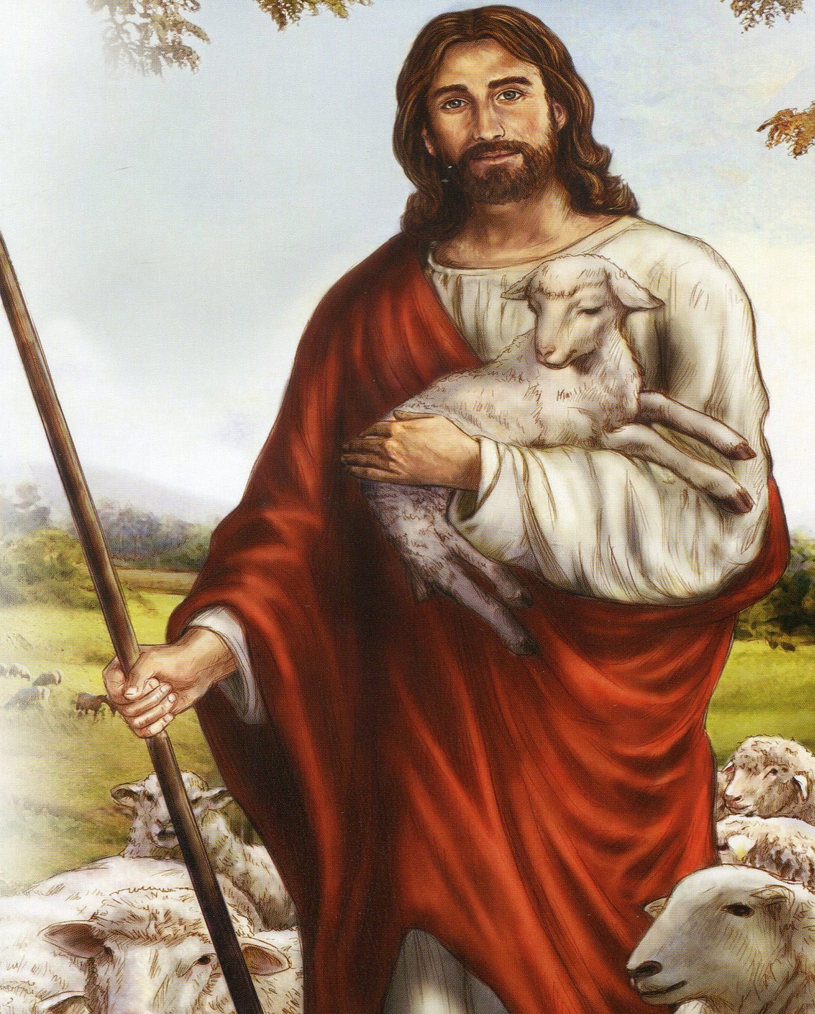 Good Shepherd N Catholic Picture Print - Etsy