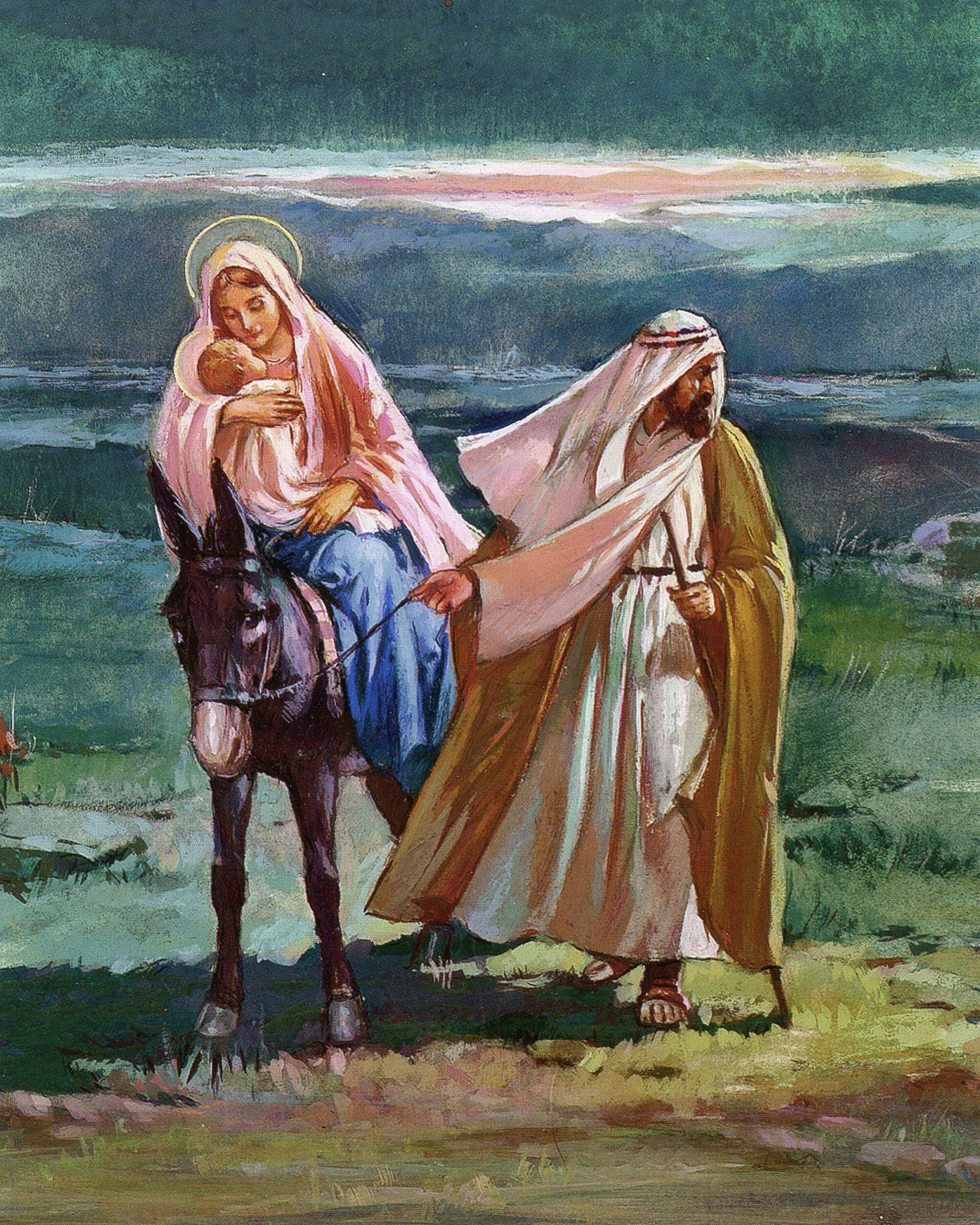 Flight Into Egypt P Catholic Picture Print - Etsy
