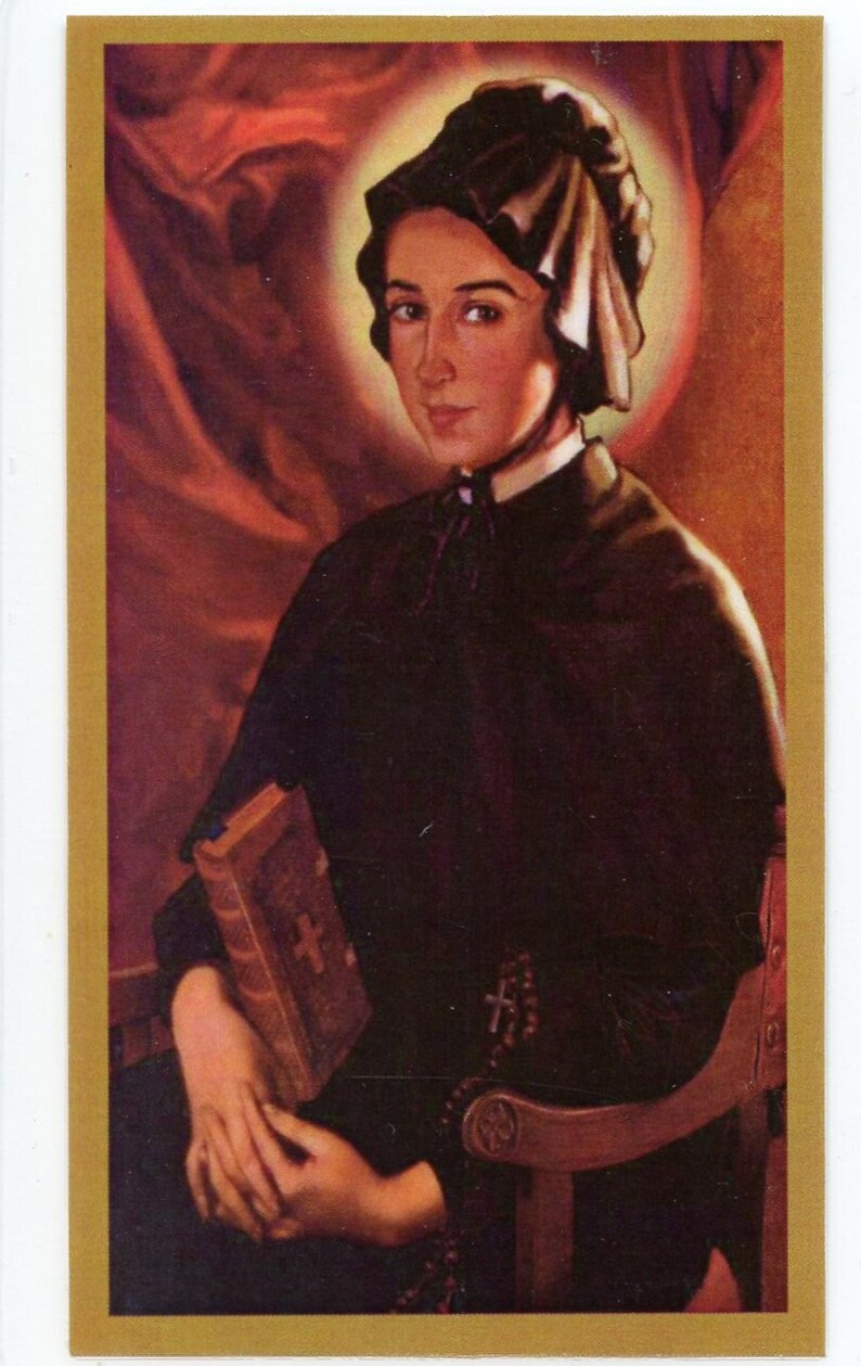 Prayer to St. Elizabeth Ann Seton for Converts U Holy Card Prayer Card ...