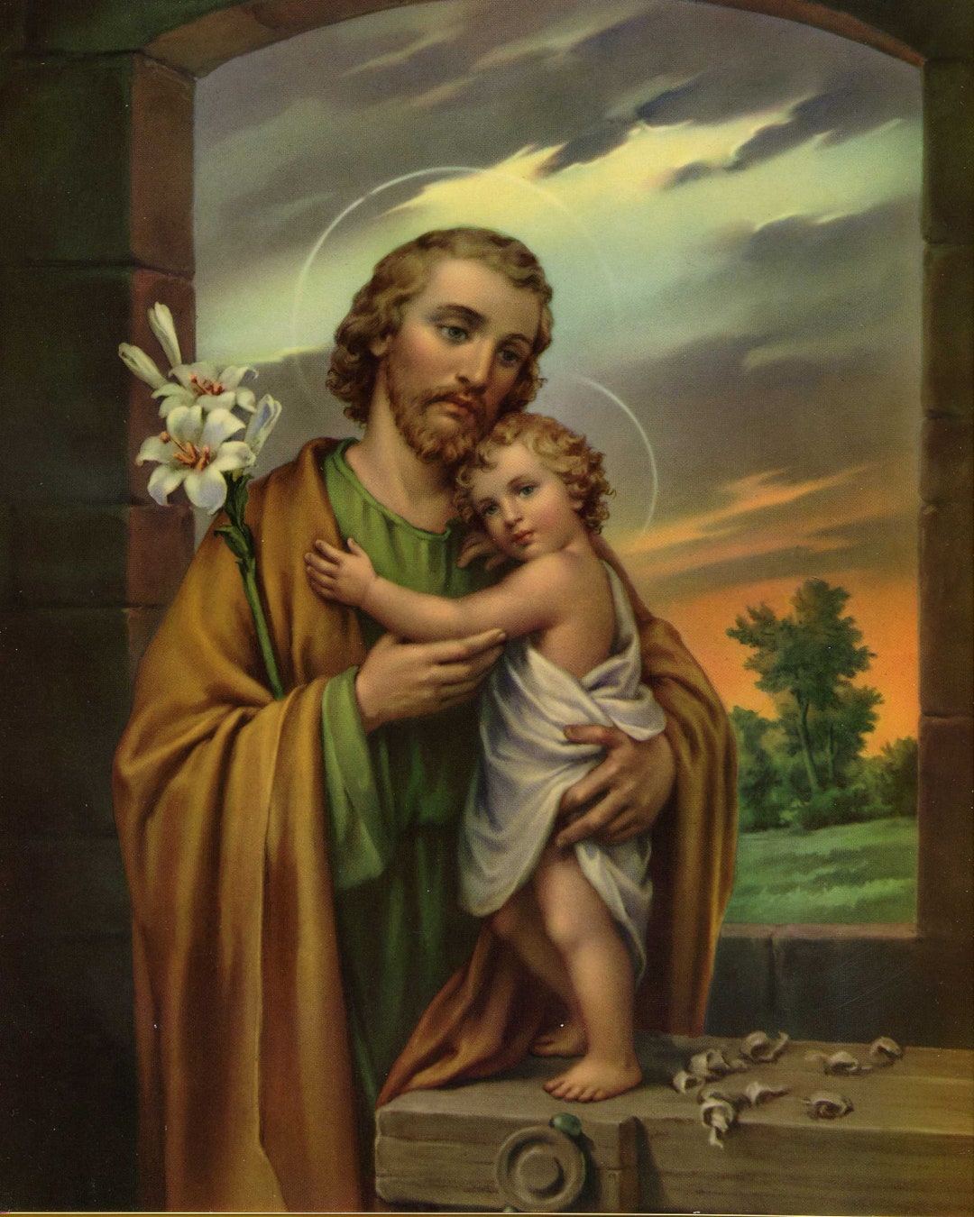 ST. JOSEPH Catholic Picture Print - Etsy Canada
