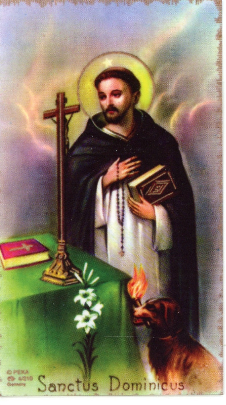 ST. DOMINIC - Holy Card - Prayer Card -pack of 25 - Etsy