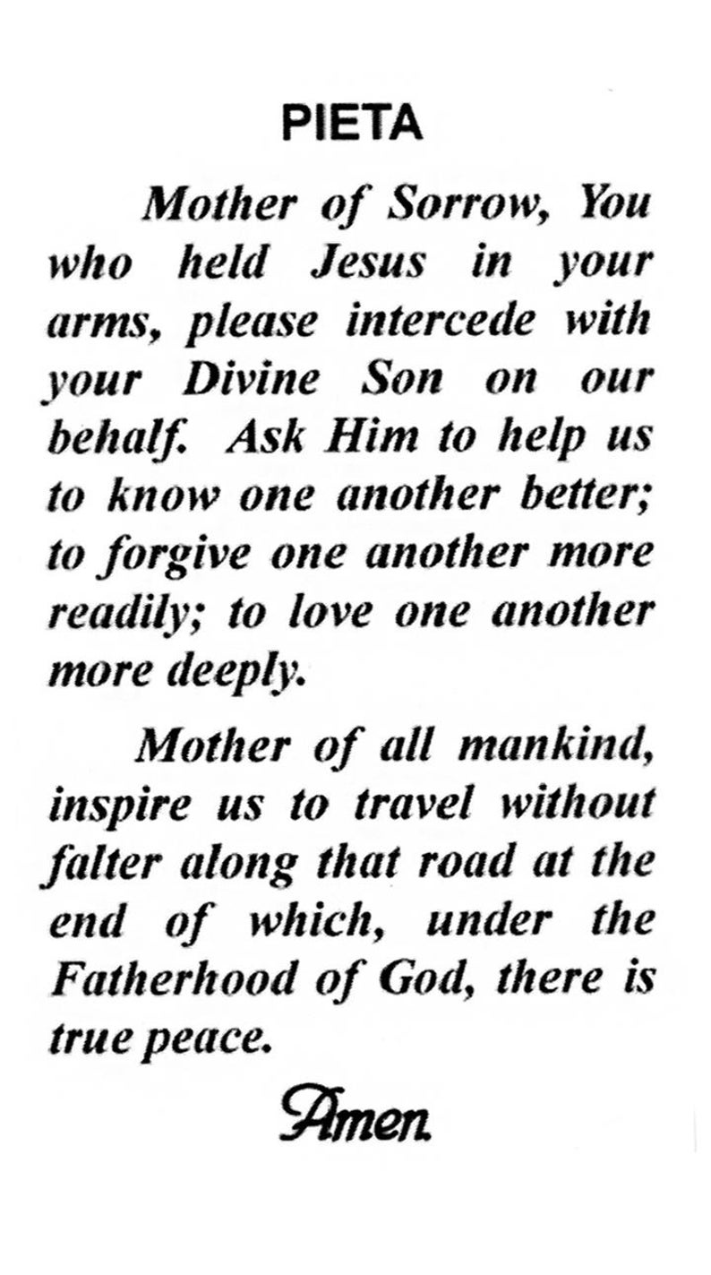 Pieta A - Holy Card - Prayer Card -pack of 25 - Etsy