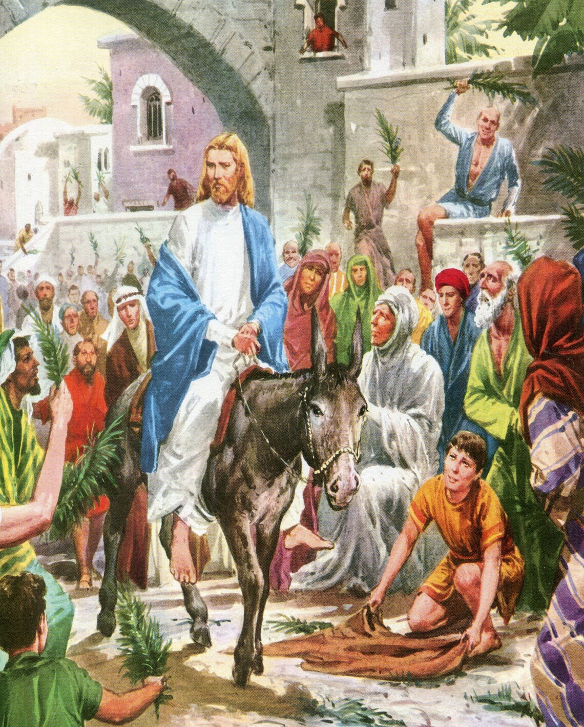 Jesus Enters Jerusalem T Catholic Picture Print - Etsy