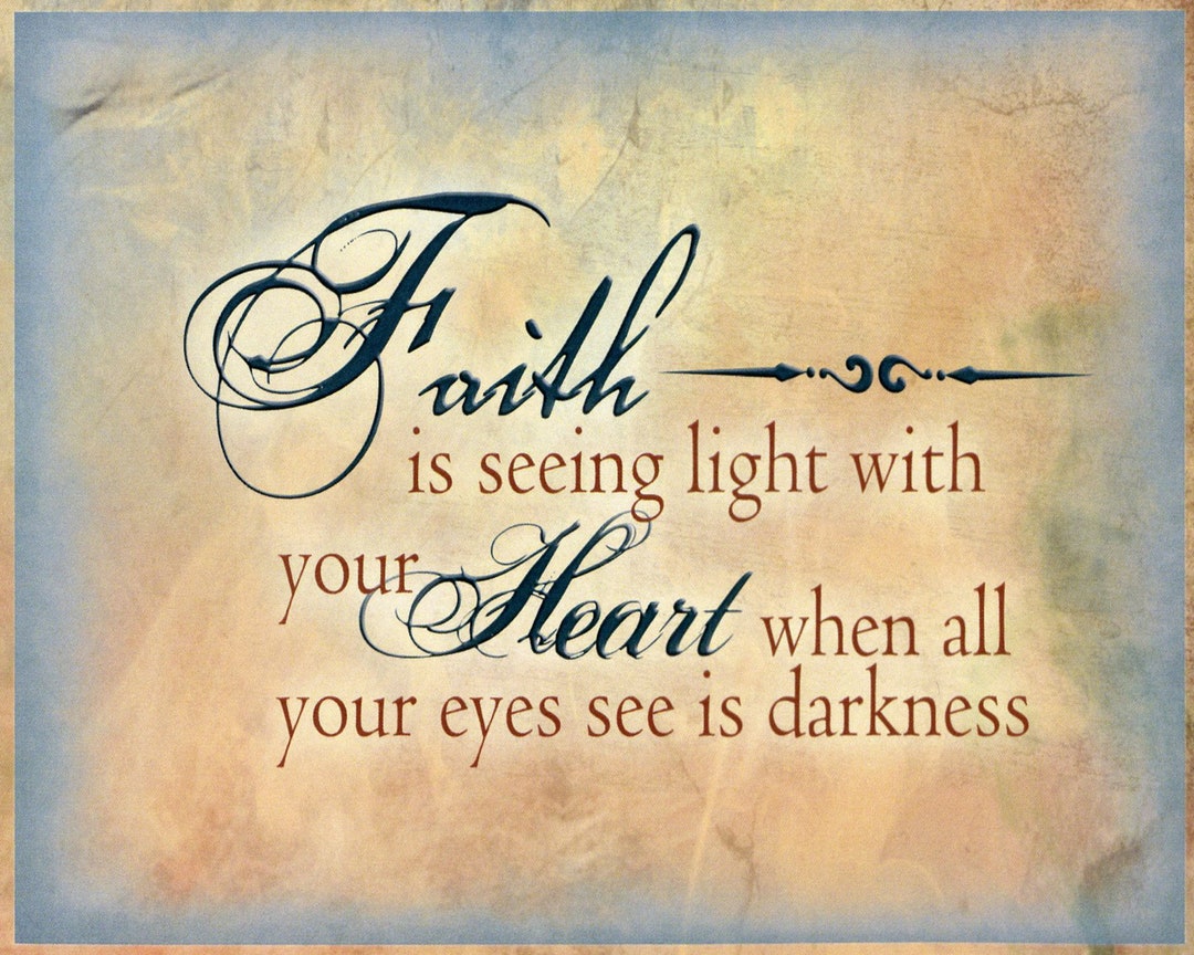 FAITH IS Catholic Picture Print - Etsy