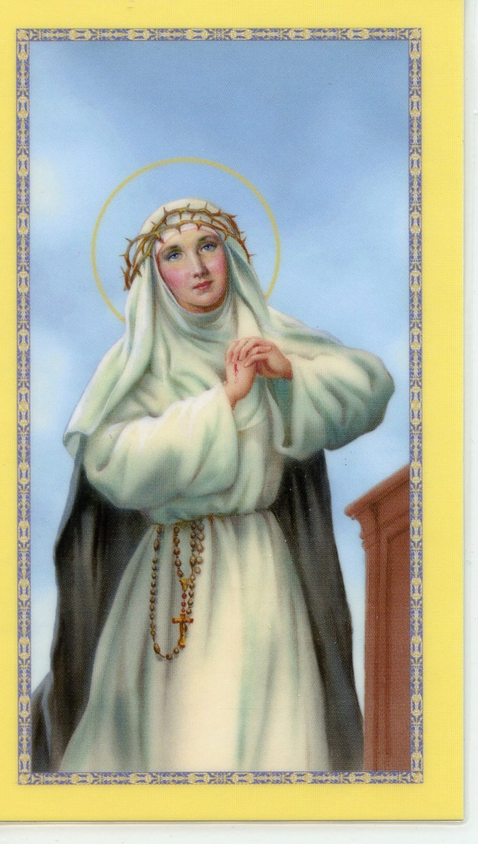 St. Catherine of Siena 3 Holy Card Prayer Card pack of 25 - Etsy