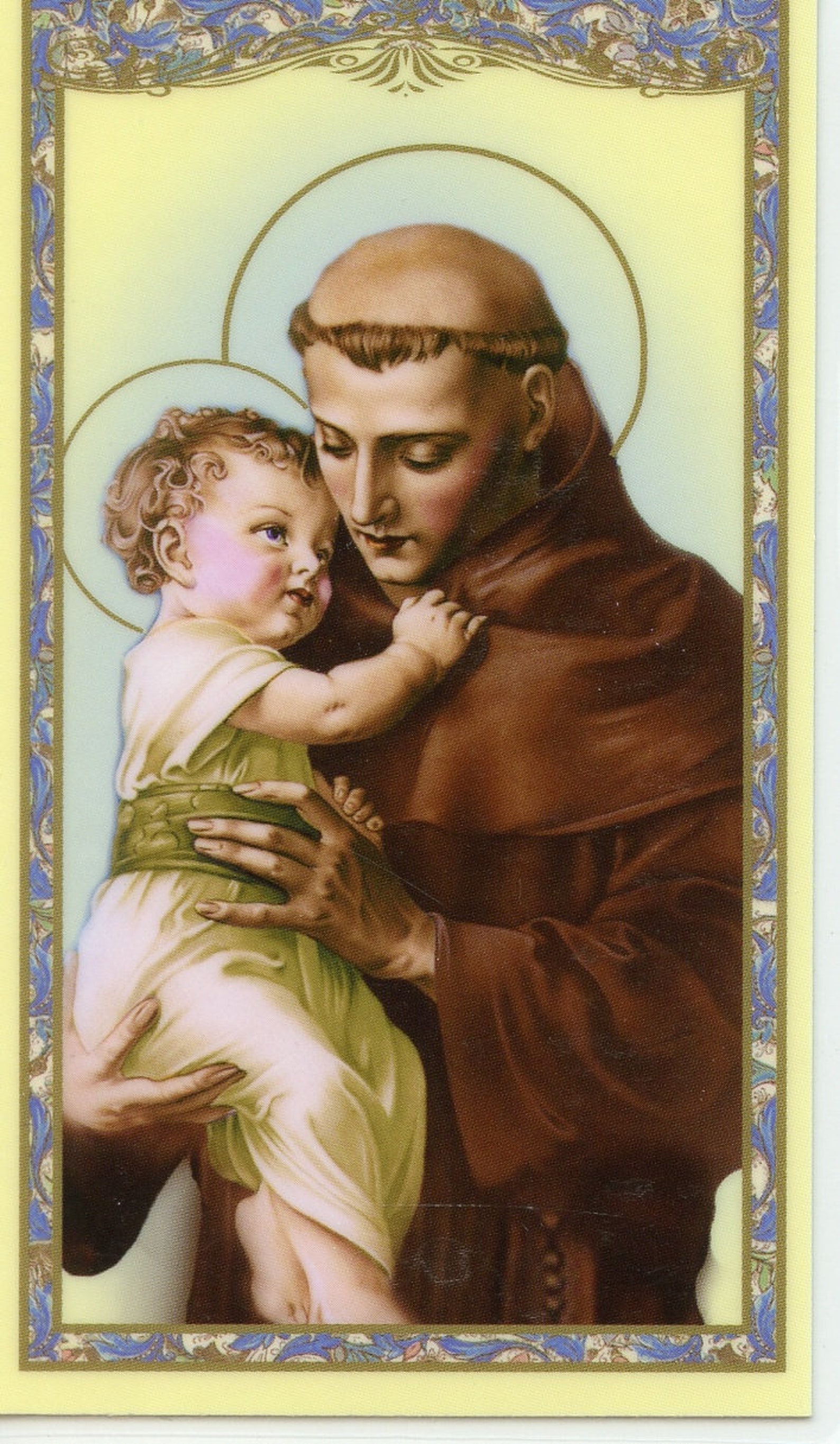 ST. ANTHONY 4 (the Unfailing Prayer) - Holy Card - Prayer Card -pack of ...