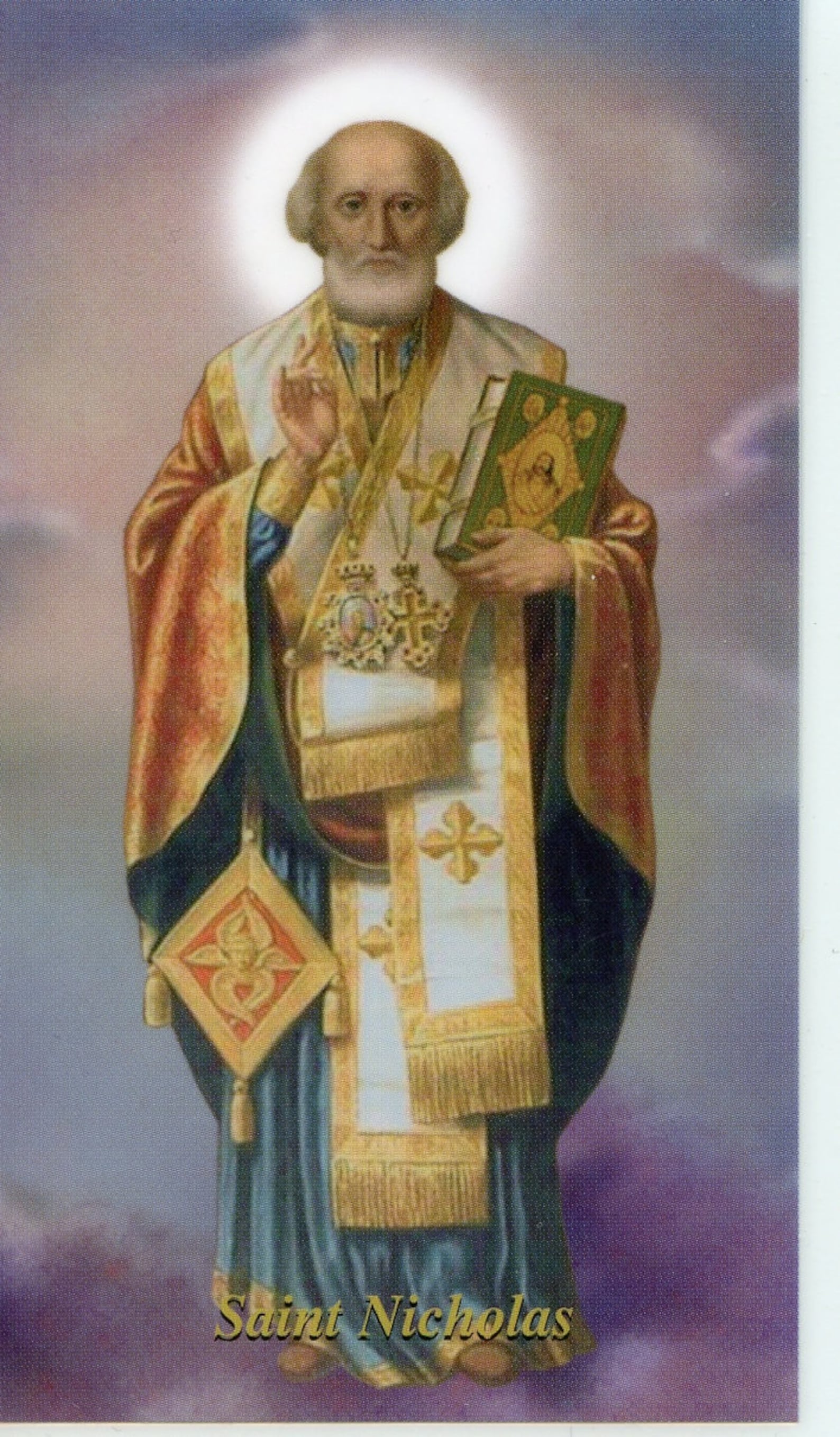 ST. NICHOLAS prayer for Children Holy Card Prayer Card - Etsy